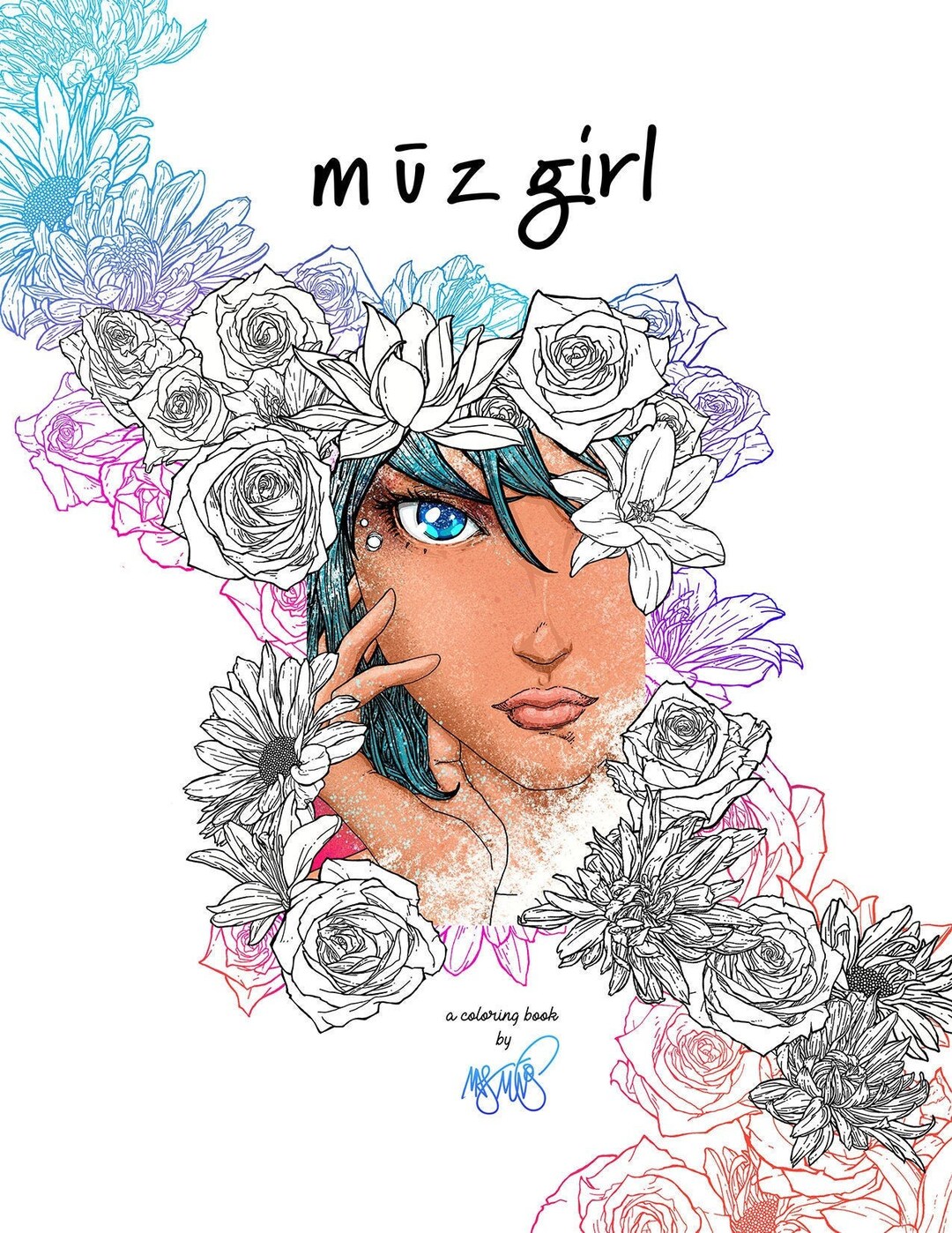 Muz Girl: a Coloring Book by Mark Munoz - Etsy