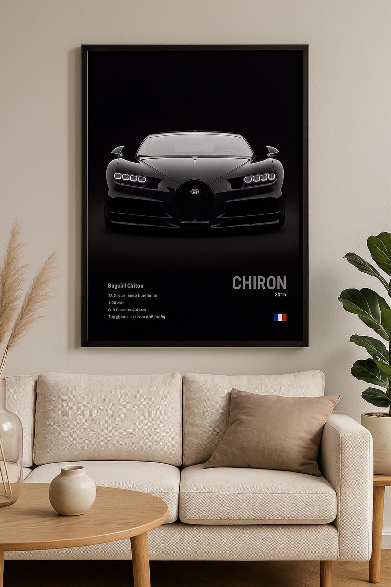 Bugatti Chiron Poster - Etsy