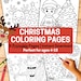 Christmas Coloring Pages for Kids Ages 4-10 | 8 Printable Holiday ...