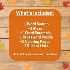 Fall Activity Bundle for Kids | 9 Printable Pdfs | Fall Word Games ...