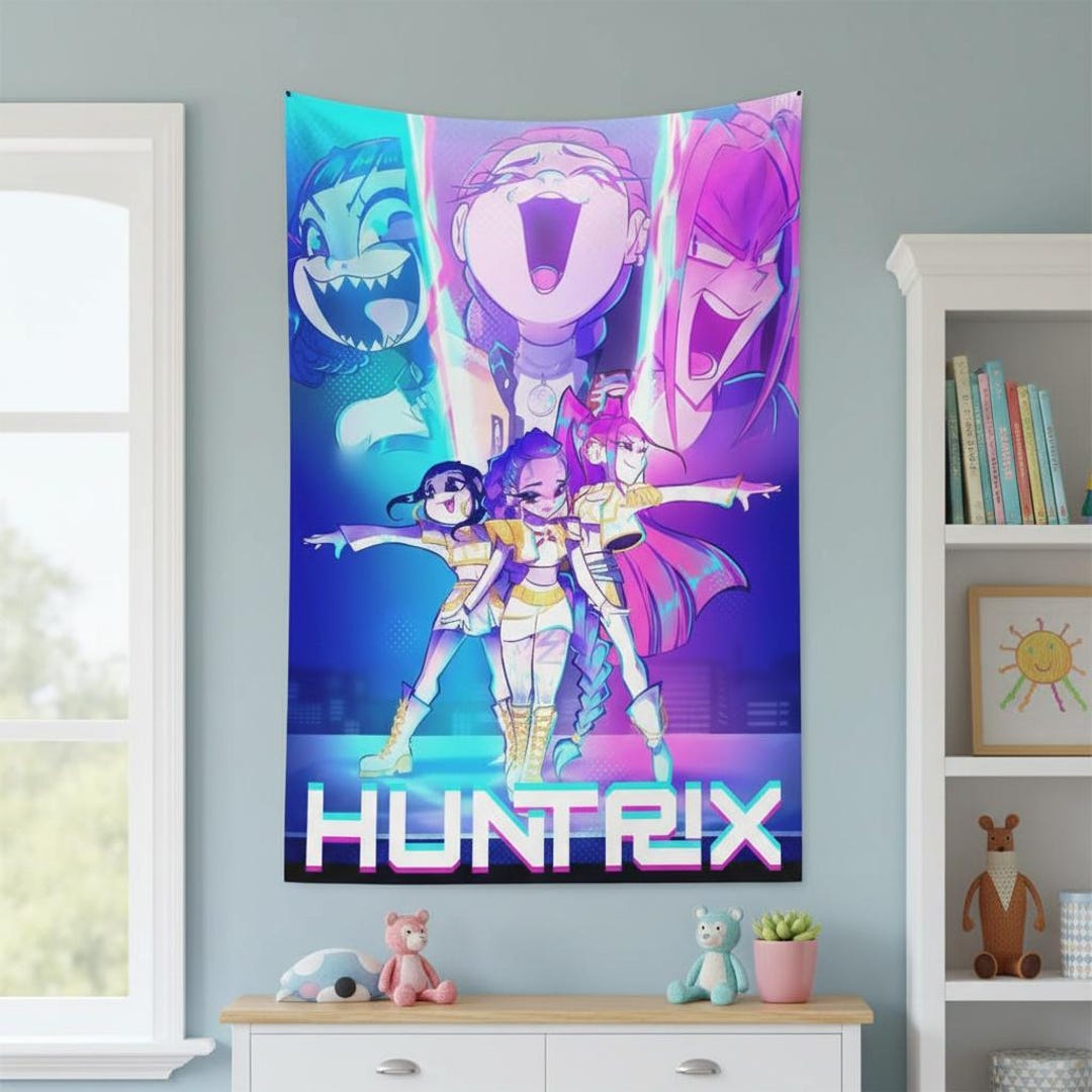 K-pop Demon Hunters Huntrix Tapestry,huntrix Kpop Demon Hunters ...