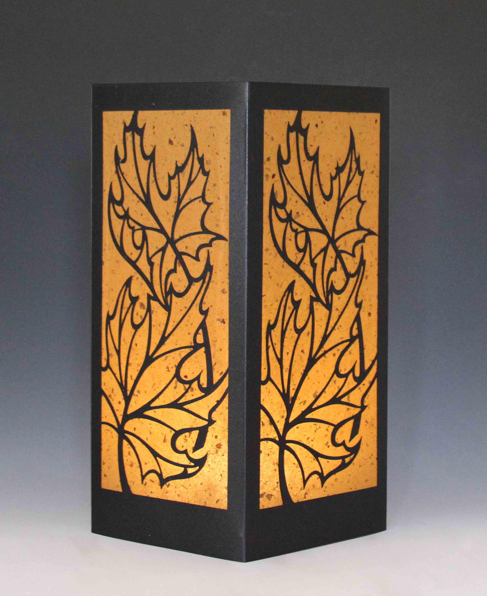 Maple Leaf Centerpiece Luminary Table Lamp Night Light - Etsy