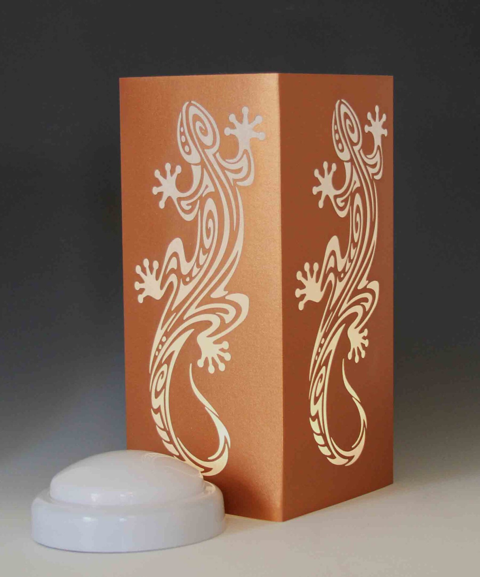 Gecko Centerpiece Luminary Table Lamp Night Light 78 - Etsy