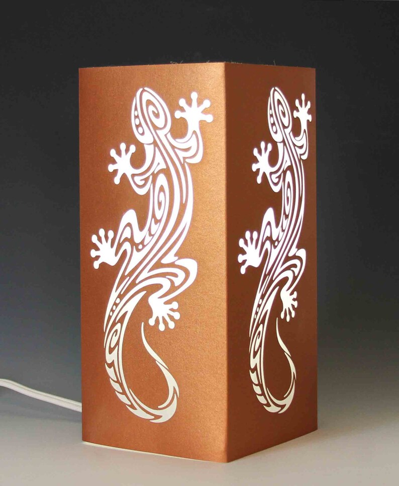 Gecko Centerpiece Luminary Table Lamp Night Light 78 | Etsy