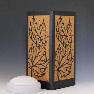 Maple Leaf Centerpiece Luminary Table Lamp Night Light - Etsy