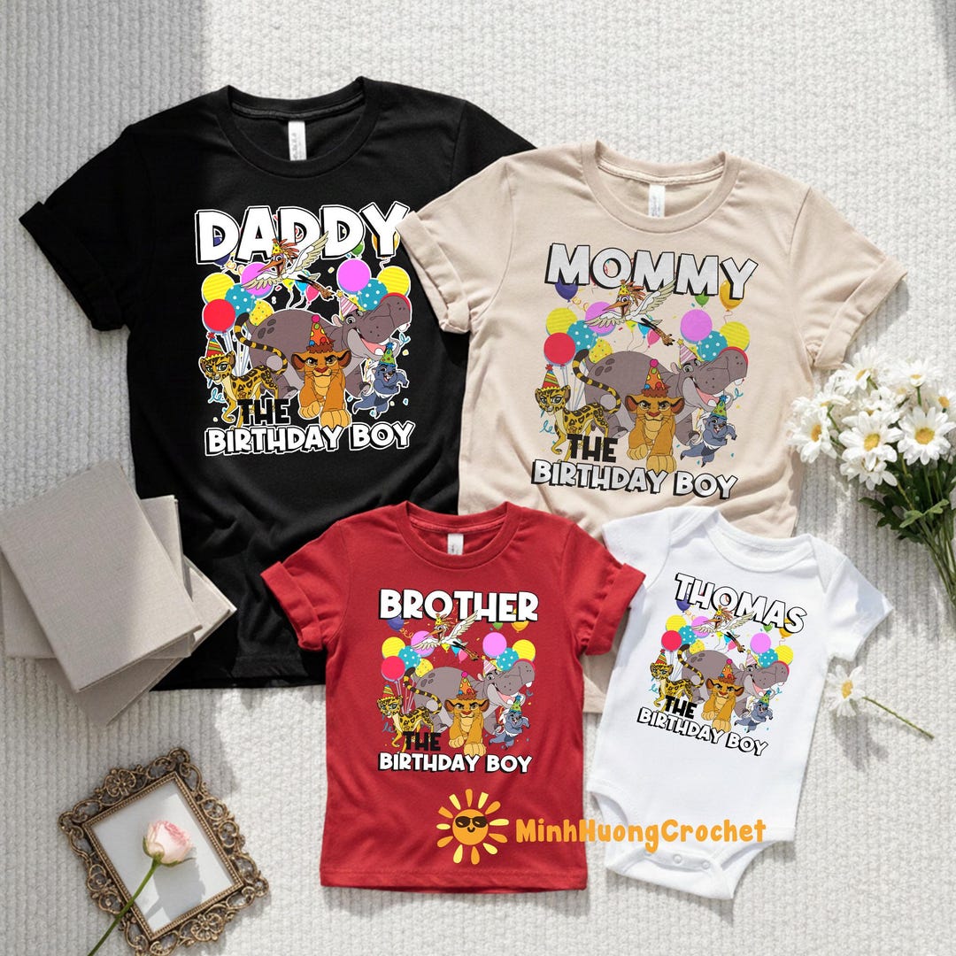 Disney the Lion Guard Birthday Family Shirt, Matching Family Trip Tee ...