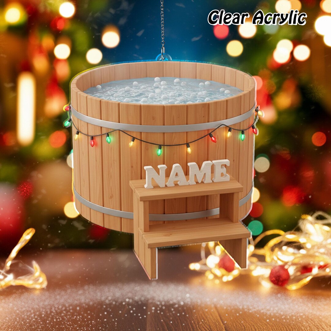Personalized Hot Tub Jacuzzi Christmas Ornament, Custom Spa Lover Gift ...