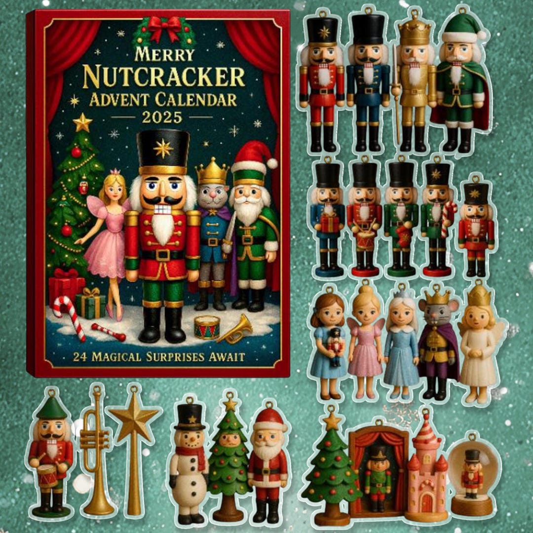 Nutcracker Prince Advent Calendar Box, Ballet Ornament Charms 2025 ...
