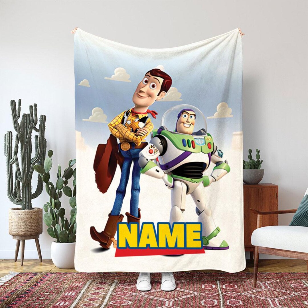 Woody and Buzz Toy Story Blanket, Disney Sheriff Cowboy Blanket, Andy's ...