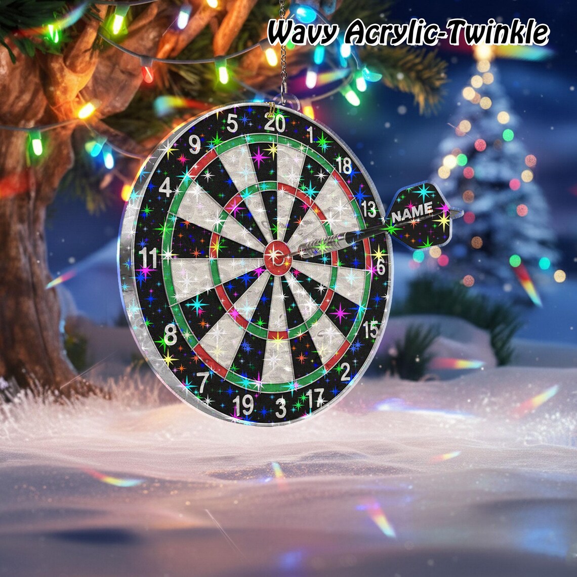 Personalized Dartboard Christmas Ornament, Custom Dart Player Gift ...
