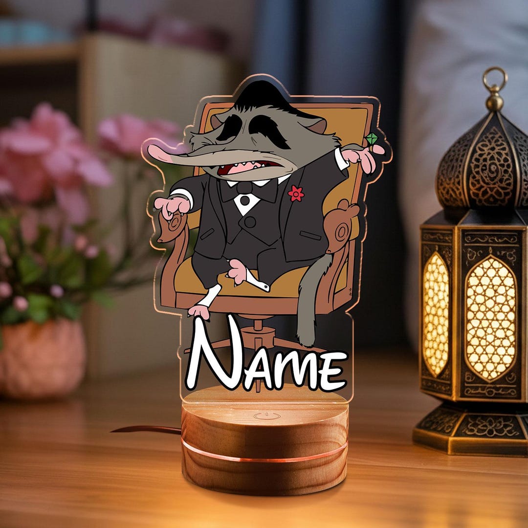 Zootopia Mr. Big Night Light, Disney Zootopia Light, Personalized Shrew ...