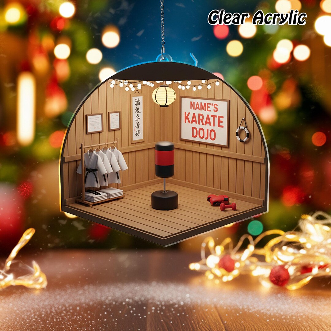 Custom Karate Stage Christmas Ornament, Personalized Martial Arts Gift ...