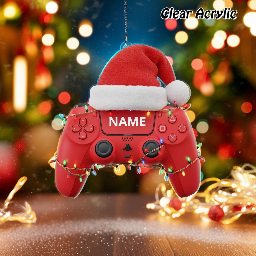 Controller Christmas Ornament, Personalized Unique Xmas Present ...