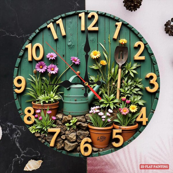 Garden Clock - Etsy