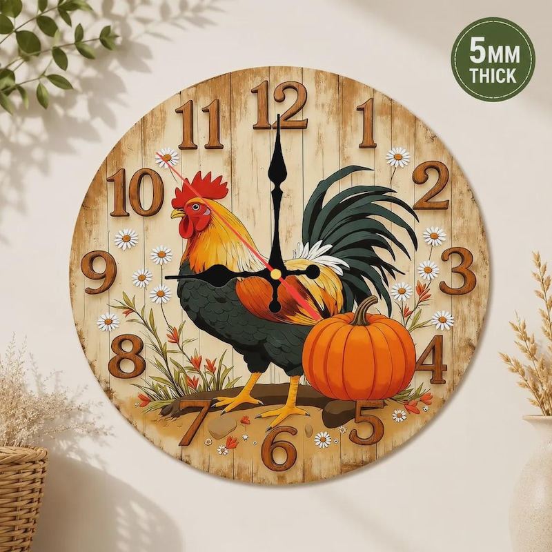Silent Rustic Wall Clocks - Etsy