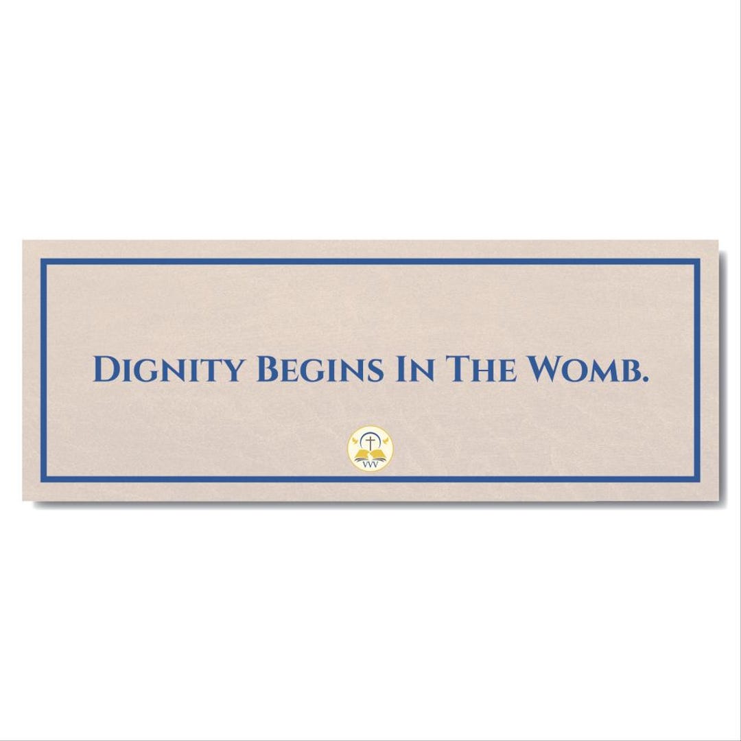 Powerful Pro-life Catholic Bumper Sticker - Inspirational Christian ...