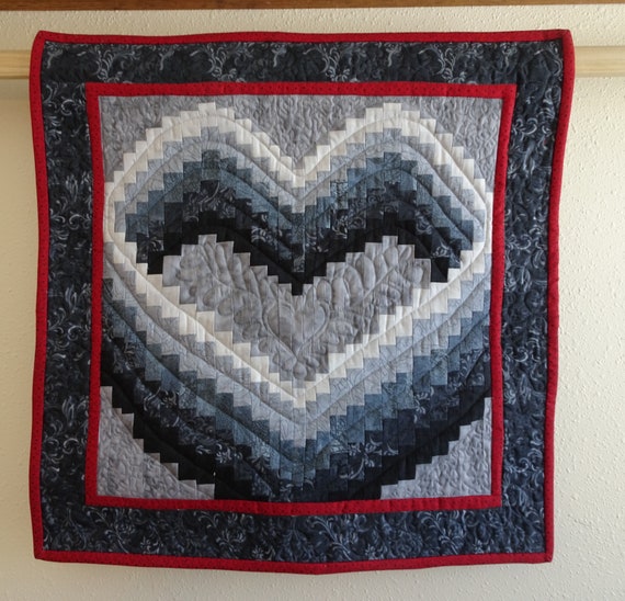 Bargello Heart Quilt