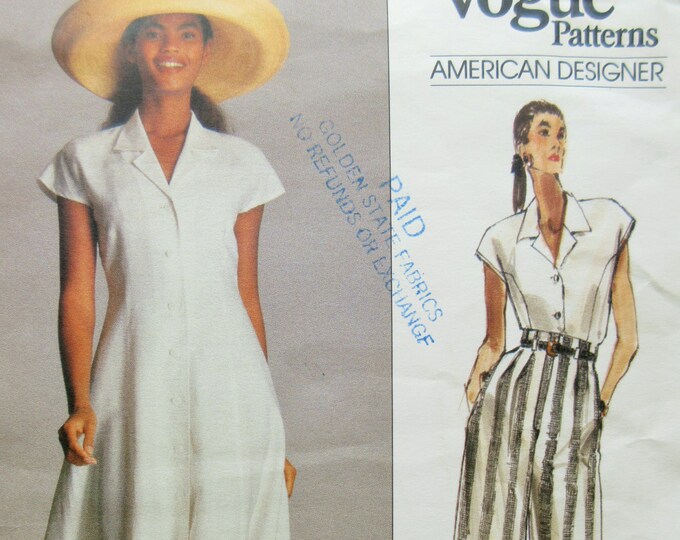 Vintage Vogue 2300 Sewing Pattern, Tamotsu Dress, Designer Pattern ...