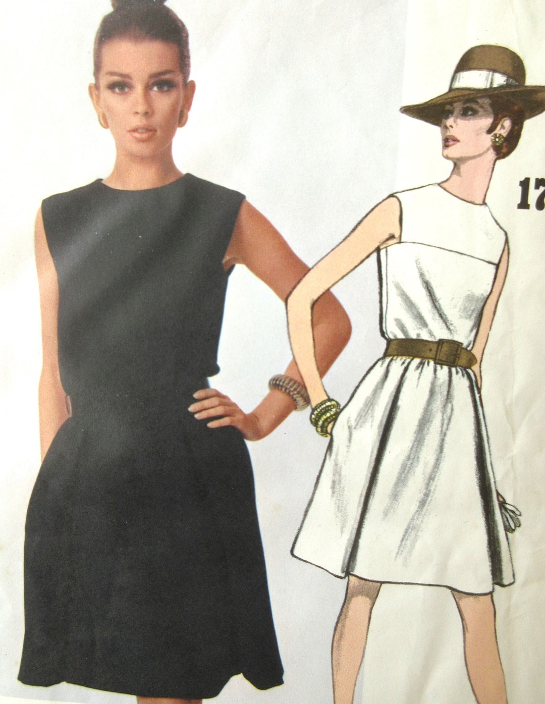 Vintage Vogue 1783 Sewing Pattern, Chester Weinberg Design, 1960s Mod ...