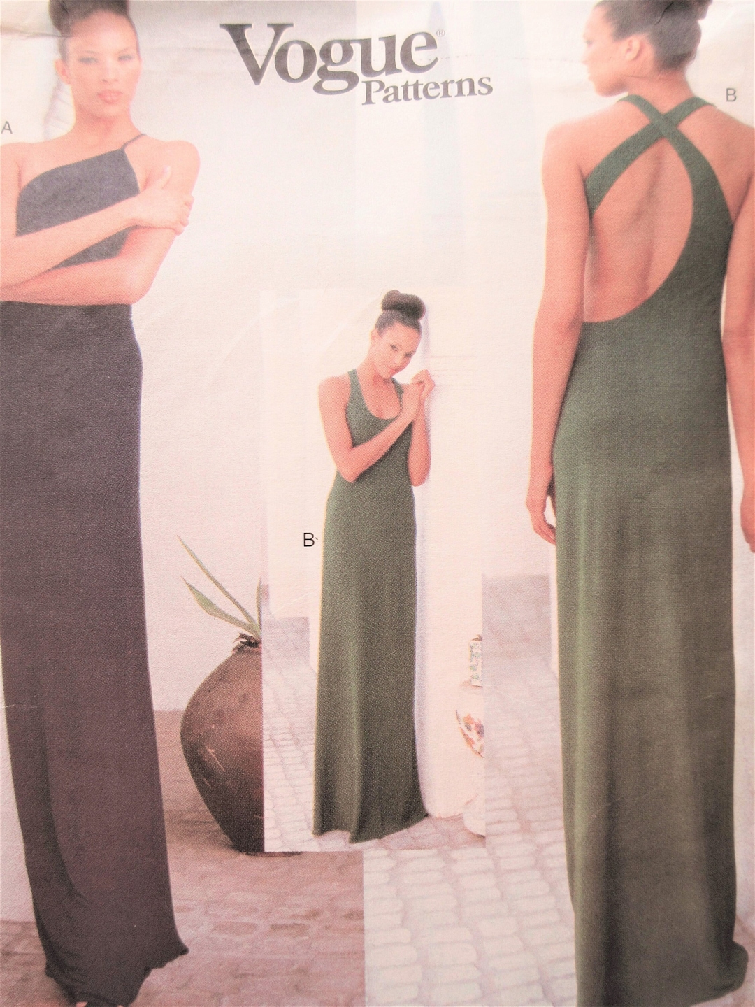 Vogue 1940 Sewing Pattern, 90s Calvin Klein Evening Dress Pattern, FOR ...