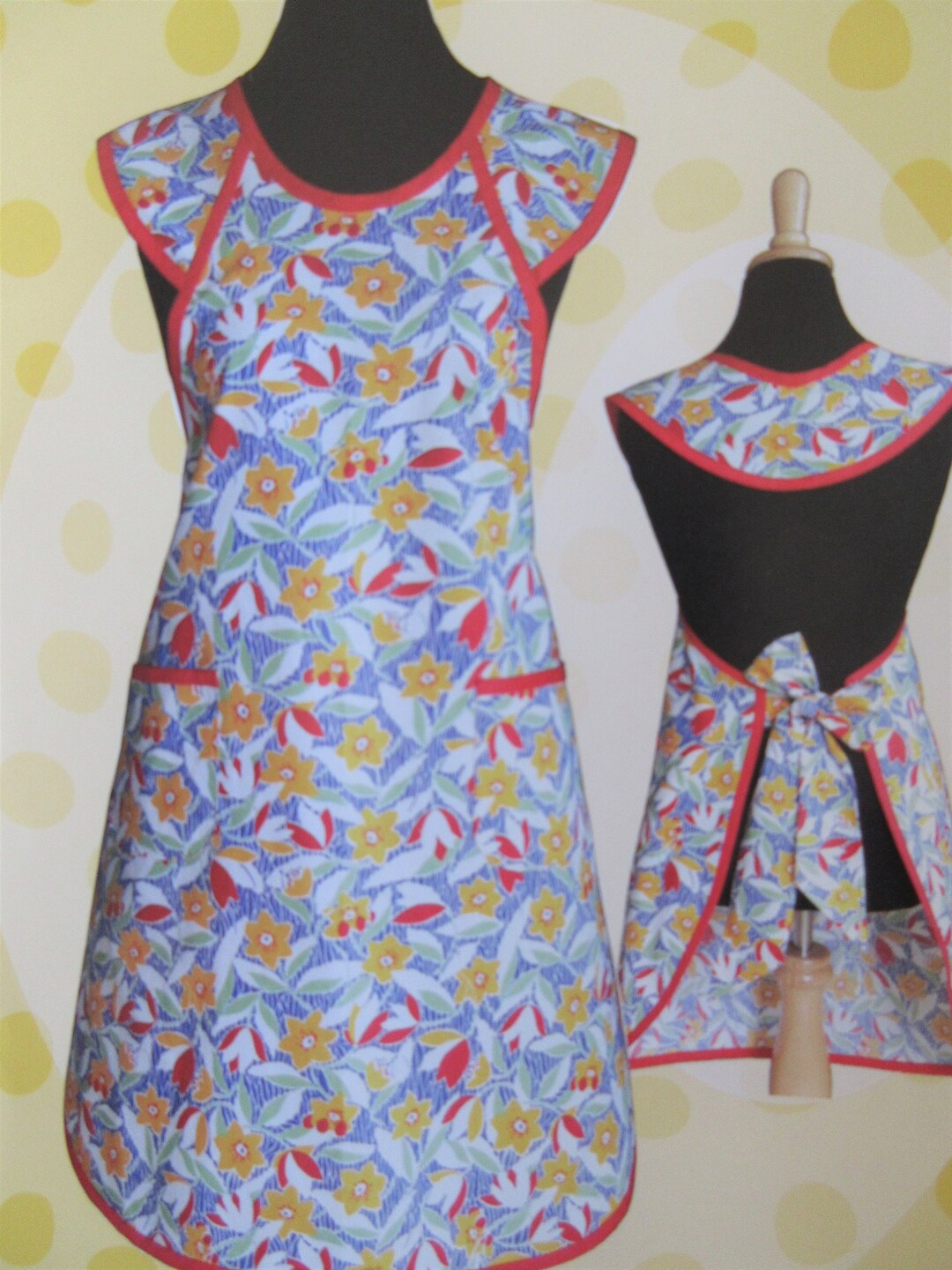 Gussie Apron Pattern, Cobbler's Apron, Retro Style, Rebecca Ruth ...