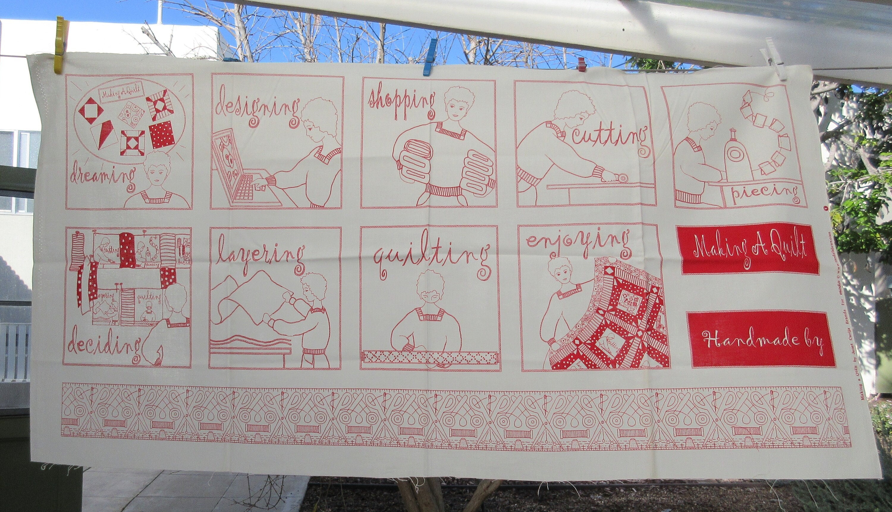 Quilting Panel, Making a Quilt, Janet Carija Branda Design, Moda ...