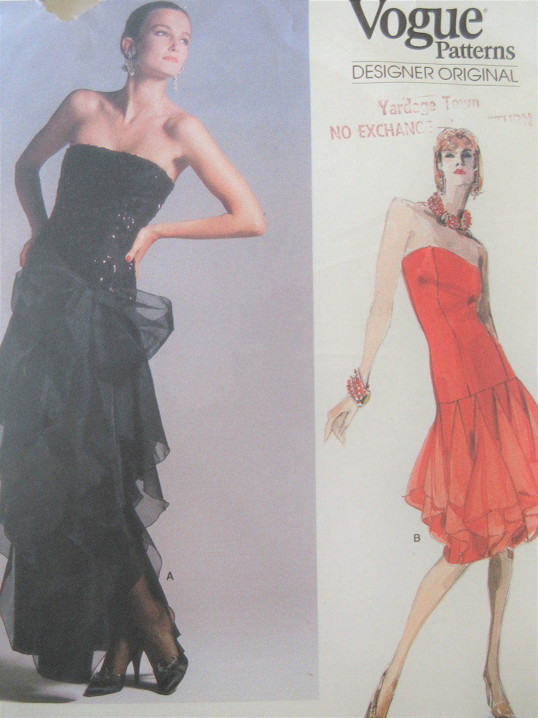 Vintage Bellville Sassoon Formal Dress Pattern, Vintage Vogue 1701 ...