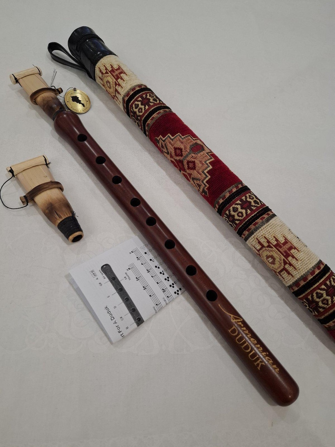 Professional Armenian Duduk in Key of A (la) – Handcrafted Apricot Wood ...