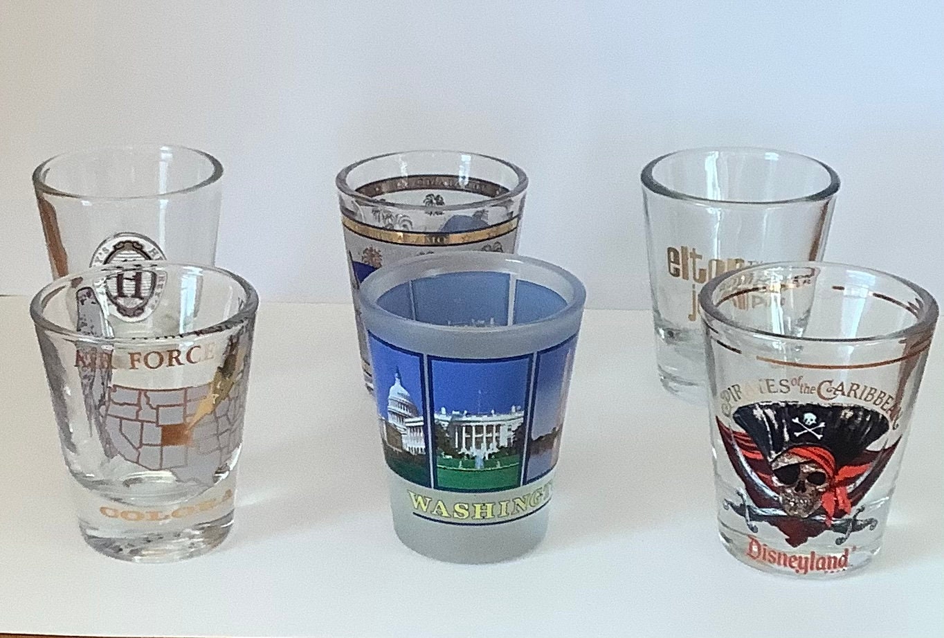 Vintage, Souvenir, Shot Glasses, Set of 6 - Etsy