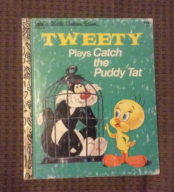 A Little Golden Book Tweety Plays Catch the Puddy | Etsy