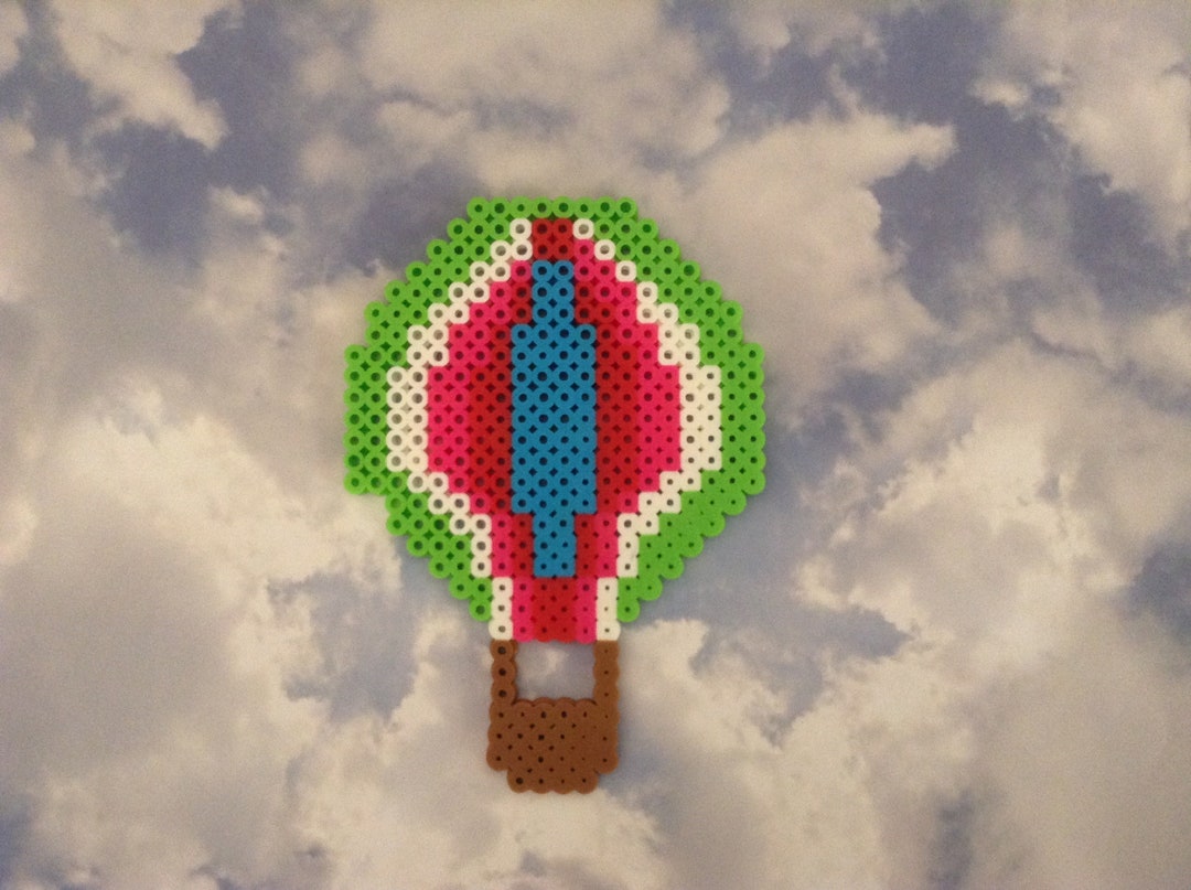 Hot Air Balloon, Perler Beads, Melty Beads, Balloon Fiesta, Albuquerque ...