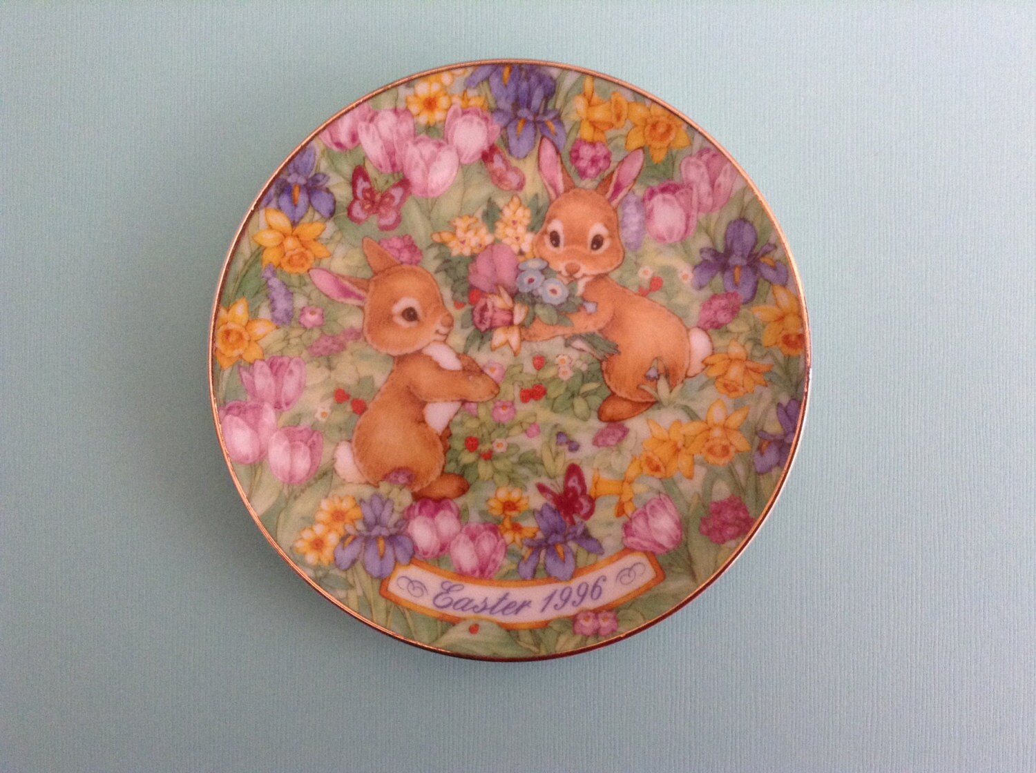 AVON easter Bouquet Collector Plate 1996 - Etsy