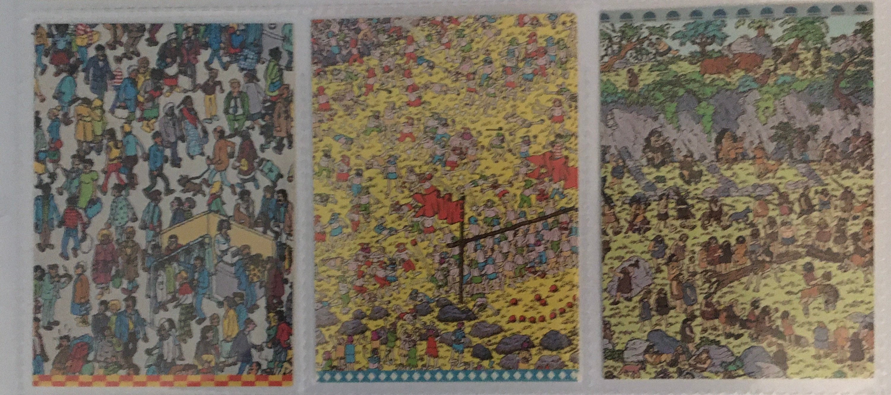 Where's Waldo, Trading Cards, First Edition, 1991, 7 Cards, by Mattel ...