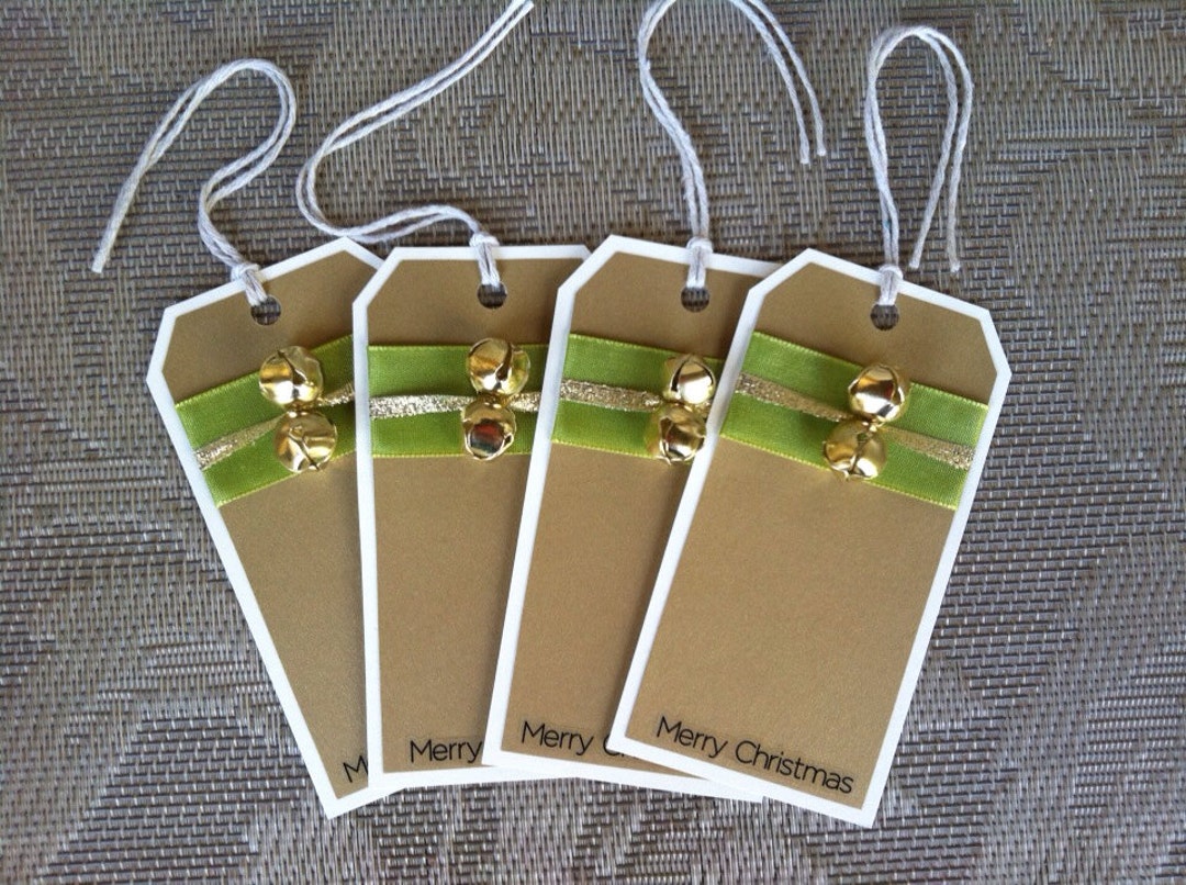 Gift Tags, Jingle Bells,, Set of 8, Hang Tags, Holidays, Christmas - Etsy