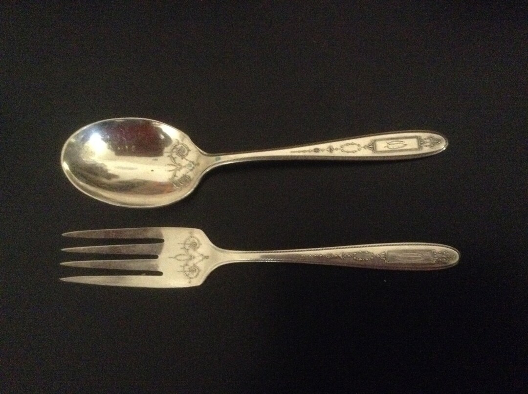 Vintage, Community Plate, Spoon and Fork, Grosvenor Pattern ...