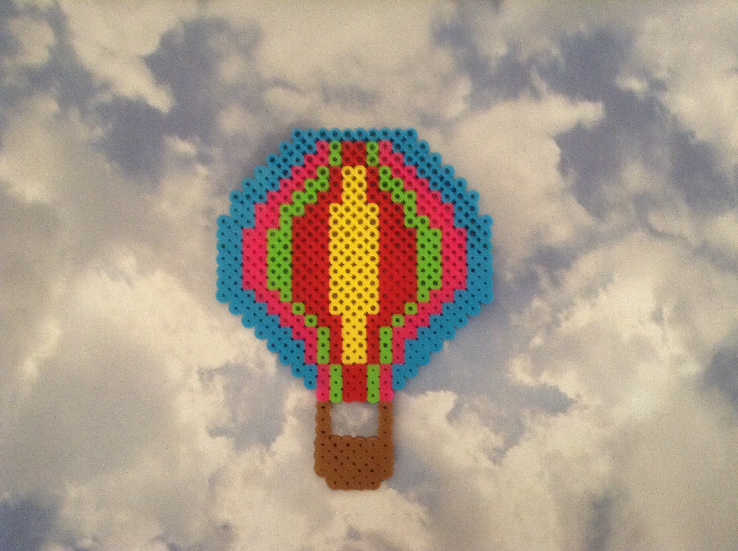 Hot Air Balloon Perler Beads Melty Beads Balloon Fiesta - Etsy