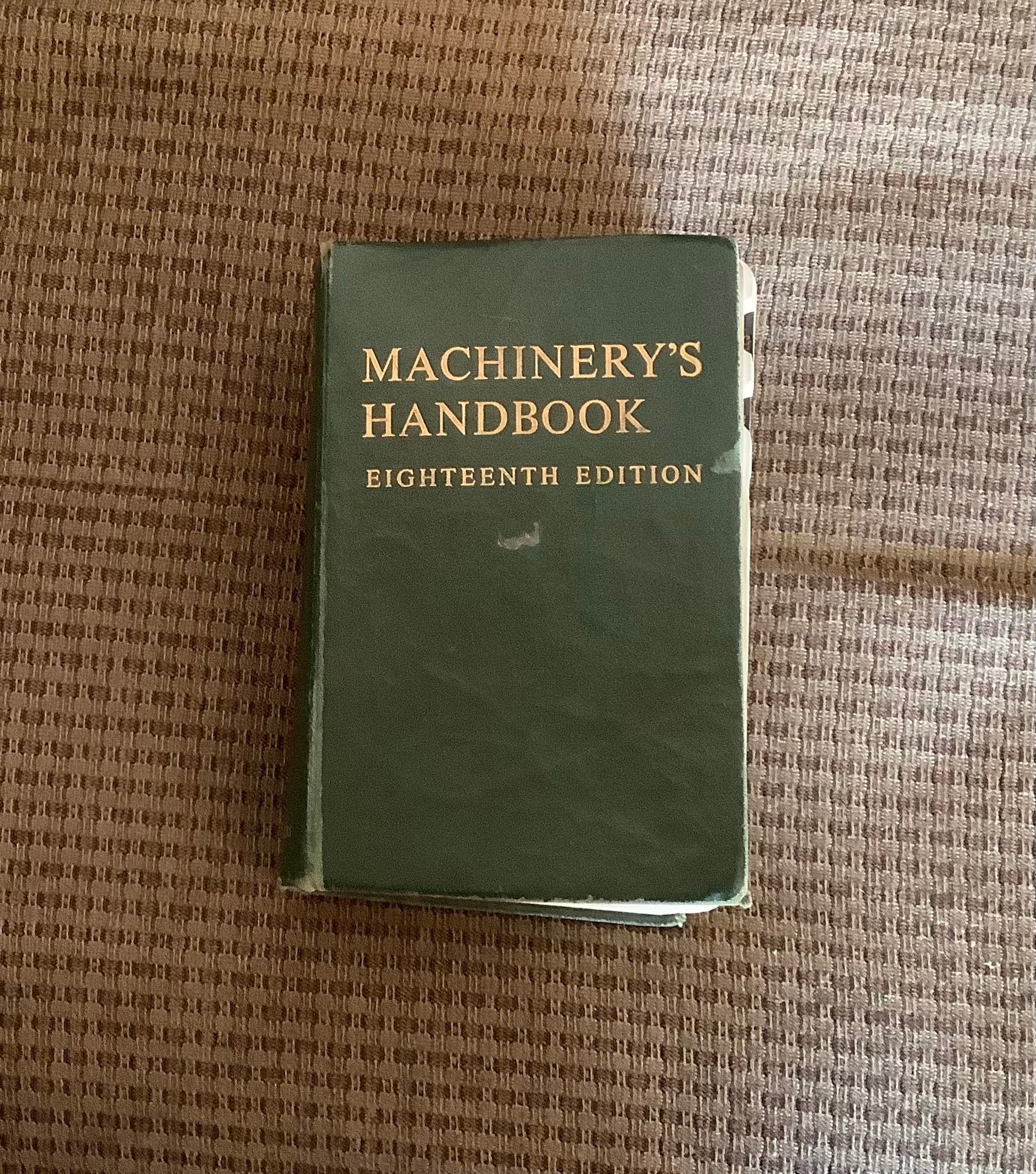 Machinery’s Handbook, 18th Edition, 1968, Hardcover - Etsy