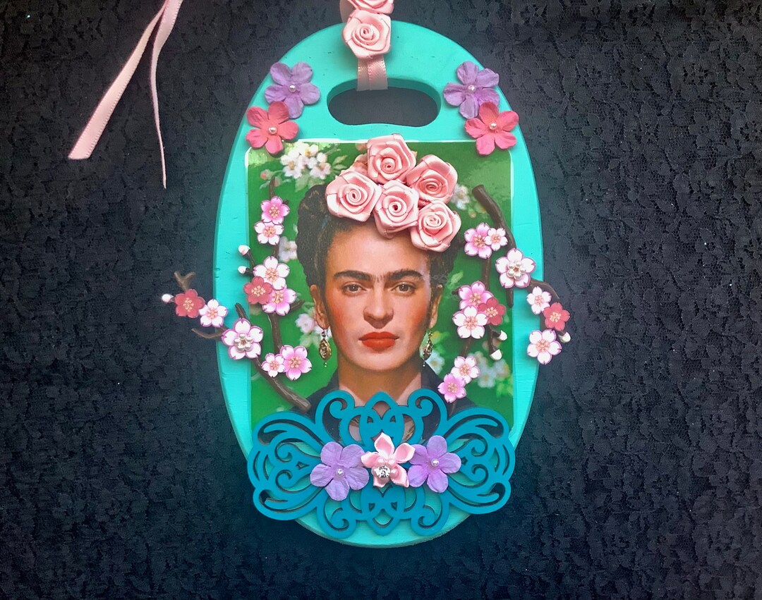 Frida Kahlo, Wall Art, Handmade, Wooden Frame - Etsy