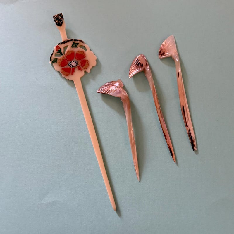 Traditional Japanese Hair Pins - Etsy