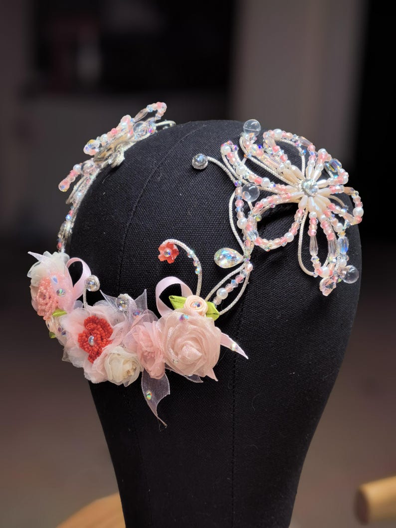 Pink Series Ballet Headpiece for Giselle, La Fille Mal Gardee, Coppélia ...