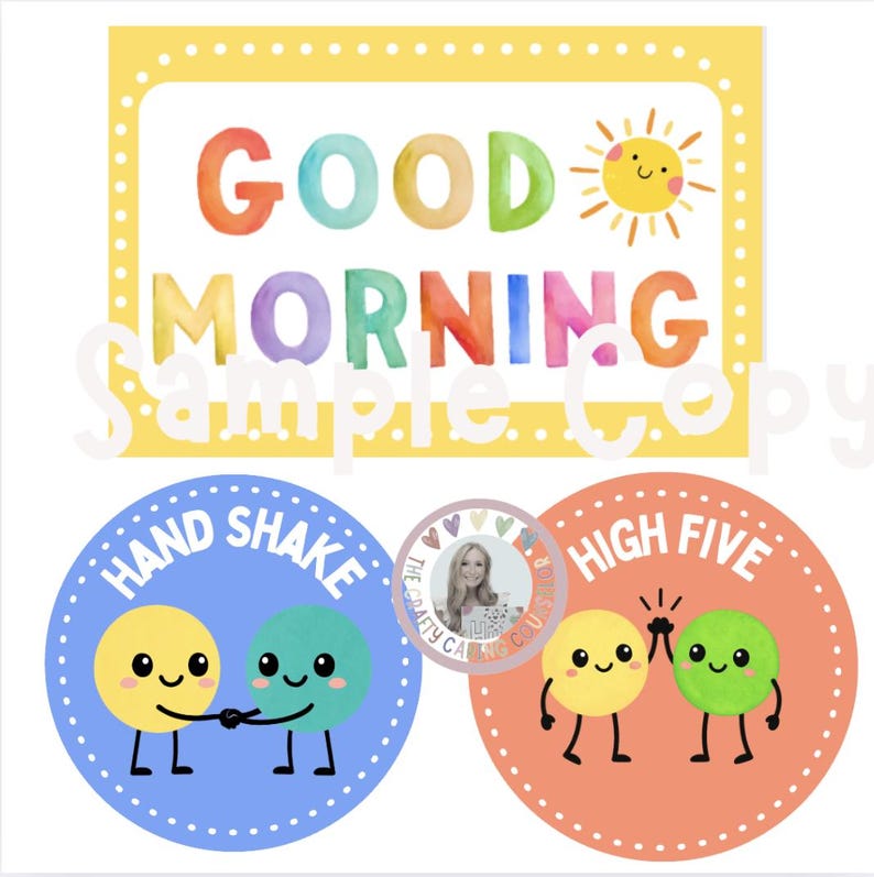 Printable Morning Greeting Posters for Classroom – Positive SEL Check ...
