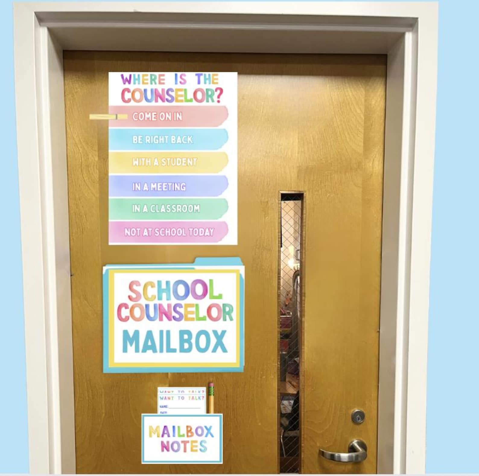 School Counselor Mailbox & Door Sign – “where is the Counselor ...