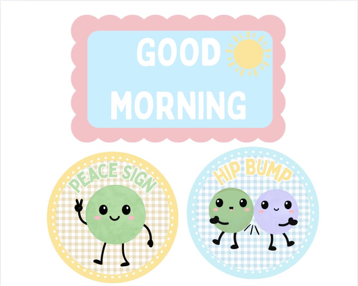 Pastel Morning Greeting Posters for Classroom Door | Editable Greeting ...