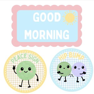 Pastel Morning Greeting Posters for Classroom Door | Editable Greeting ...