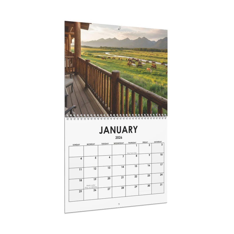 2026 Balcony Bliss Calendar - Beautiful Views From Balconies, Holidays ...