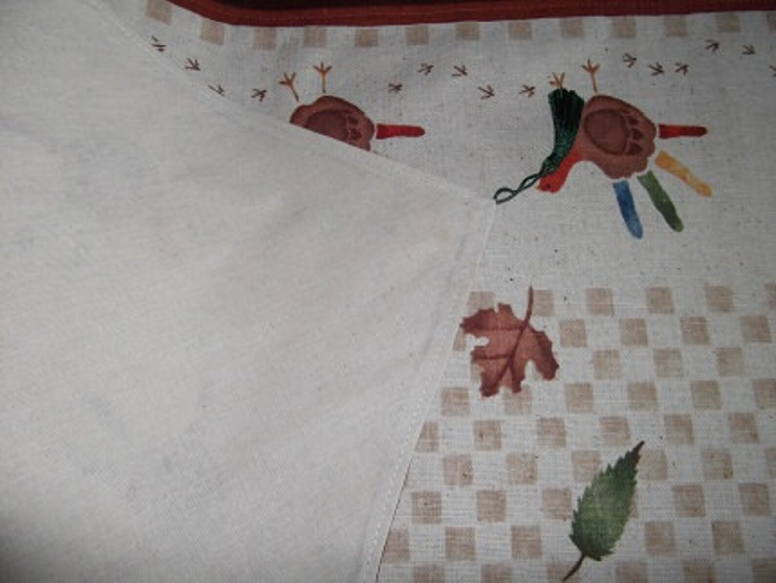 Thanksgiving Table Runner - Handprint Turkeys - Etsy