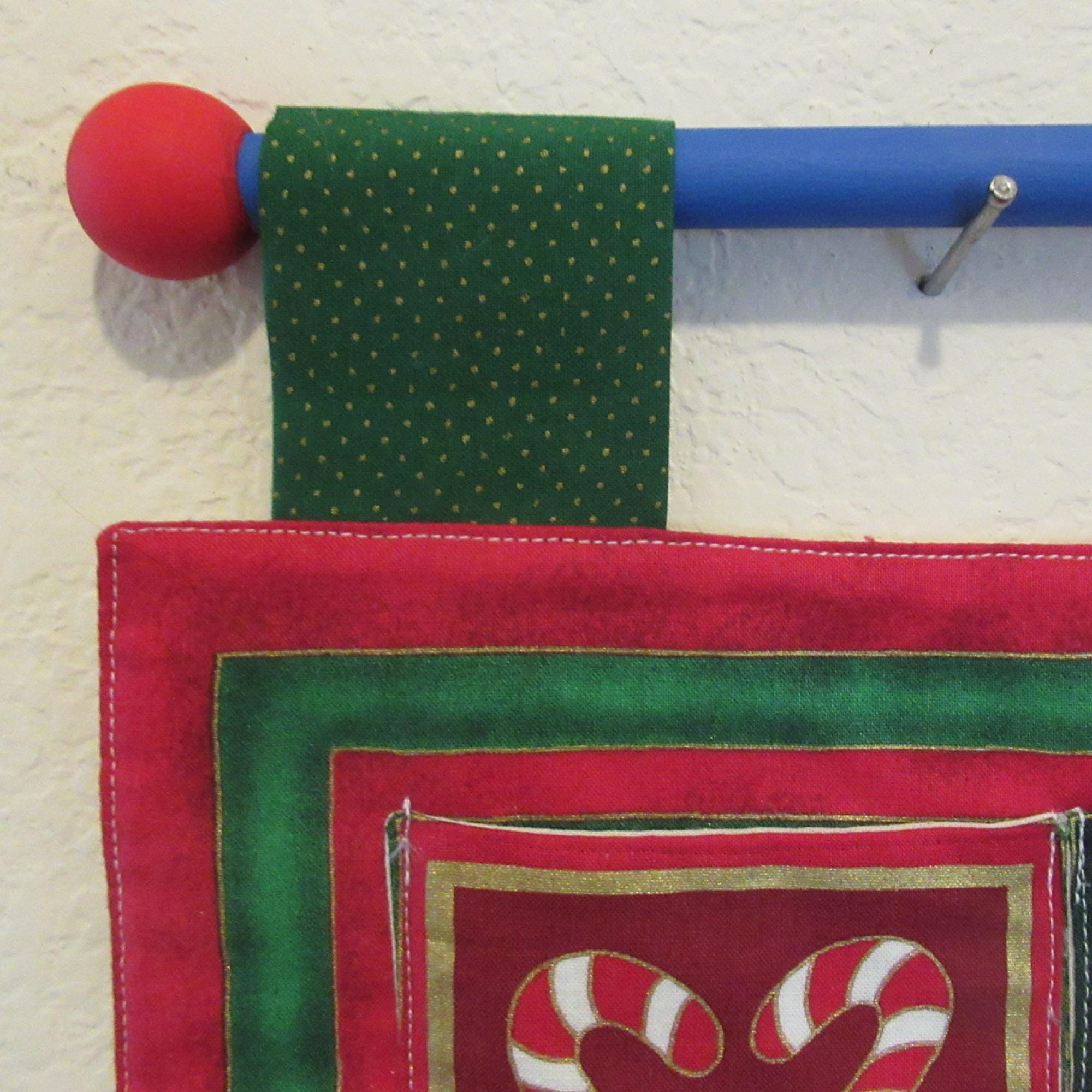 Christmas Advent Calendar #099, W/painted Rod, Ready to Hang - NOEL on ...