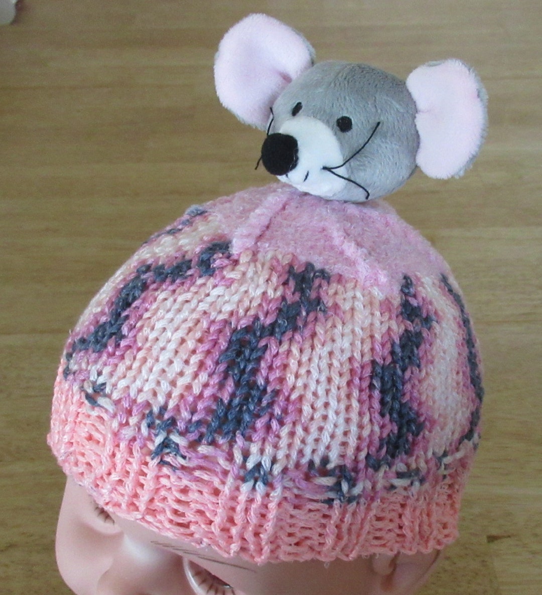 Childs Knitted Character Hat - Mouse - Toddler Knit Cap - Etsy