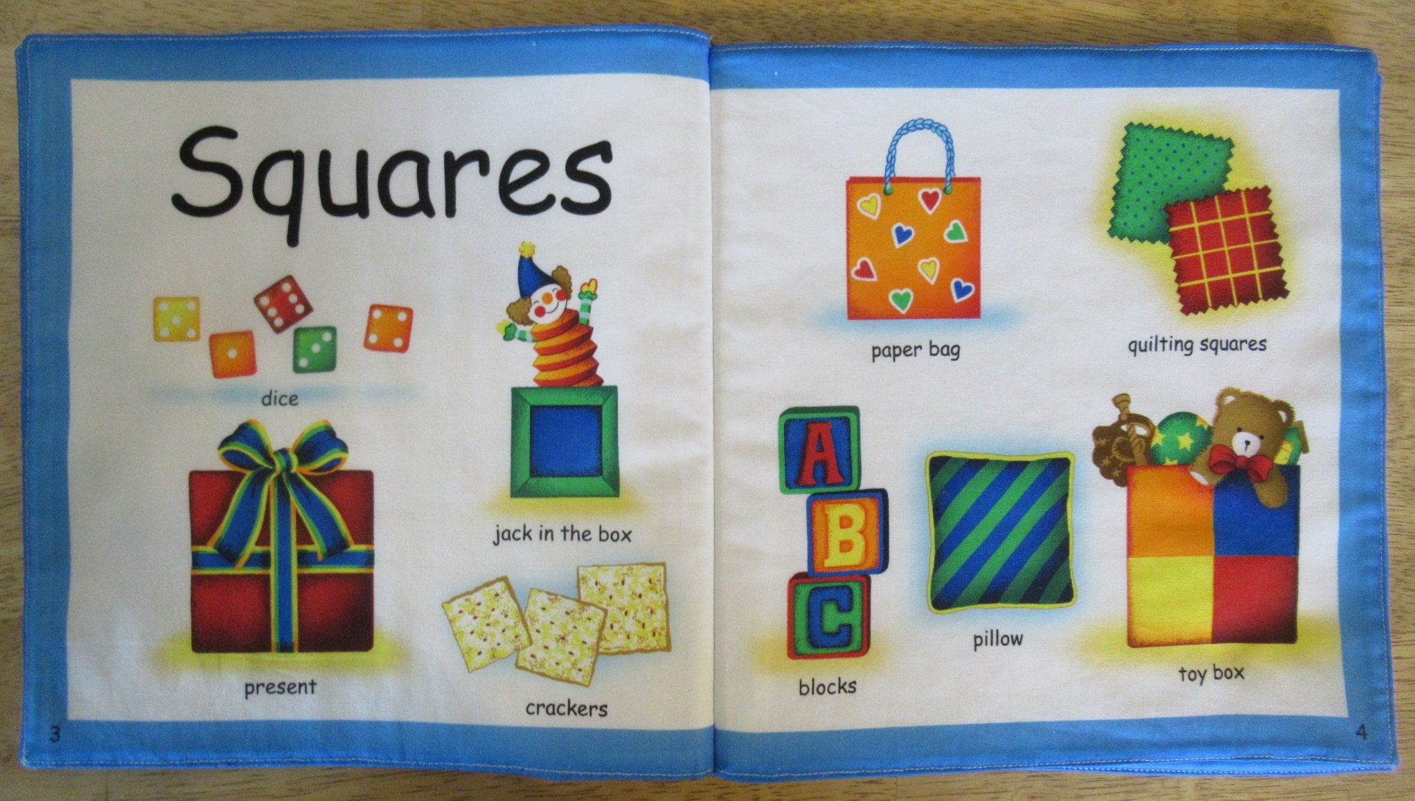 Fabric Soft Book - My First Book of Shapes - Etsy