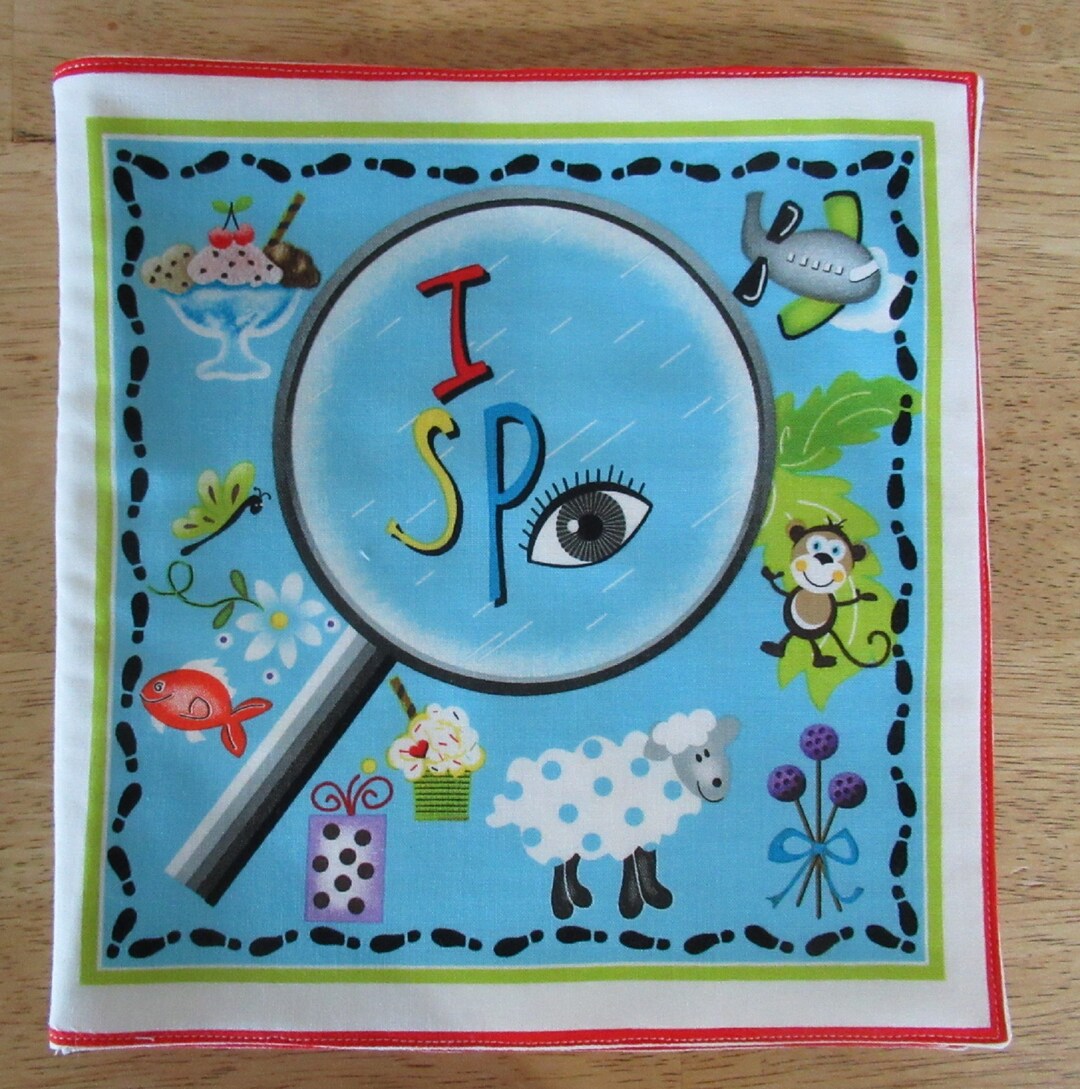 Fabric Soft Book - I Spy Colors - Etsy